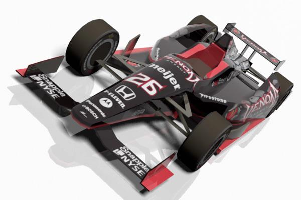 VENOM DW12 IndyCar Papercraft R/C - DW12,INDYCAR,papercraft,R/C,インディカー ...